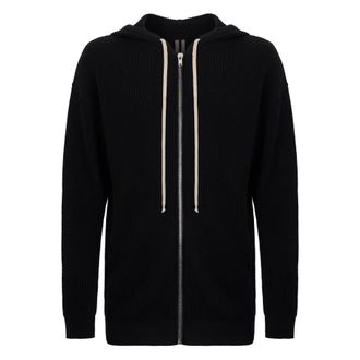 Rick Owens Hoodie mit Rei&szlig;verschluss - - Knitwear - Herren - Schwarzk - L