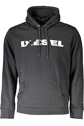 Diesel Sweat &agrave; Capuche Noir avec Logo S-Agnes