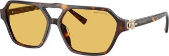 Tiffany & Co. unisex, Accessoires, Brun, Taille: 58 MM Tf4264U Lunettes de soleil