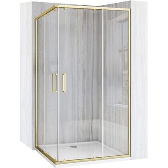 Rea cabine de douche city 80x100 gold brush