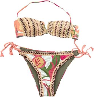 Miss Bikini Femme, Maillots de bain, Multicolore, Taille: 38 FR Style Italien Fascia Slip