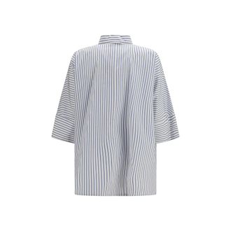 Max Mara Womens Blue Cotton Shirt