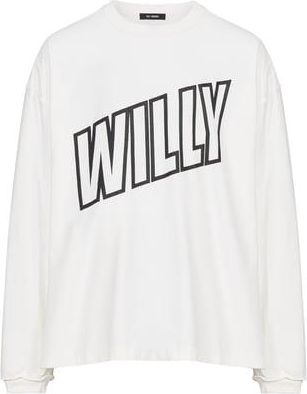 Willy Chavarria Pull large &agrave; col rond en coton