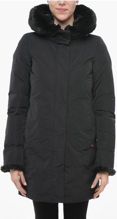 Woolrich Padded LUXURY BOULDER Coat with Faux Fur size L