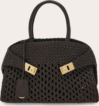 Ferragamo Damen Handtasche Hug (M) Braun