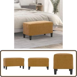 vidaXL Vidaxl - Sitzbank Braun 70x35x41 cm Samt - Sitzbank - Samtsofa - Couch - Braune Möbel - Beistelltisch