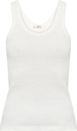 Haikure Femme, Tops, Blanc, Taille: 38 FR Canotta a costine