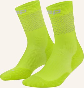 CEP Cep Cep Cep Pro Run Reflective Socks, Mid Cut, 3.0, Women gruen