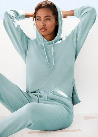 Buffalo Hoodie Kapuzensweatshirt mit großem Rückenprint- mit Glanz-Effekt, Loungewear