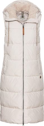 Camel Active Damen Lange Pufferweste mit Kapuze Pearl, womenswear-46
