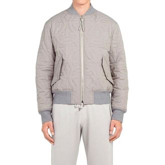 Ferragamo Mens Gray Polyester Bomber Clothing