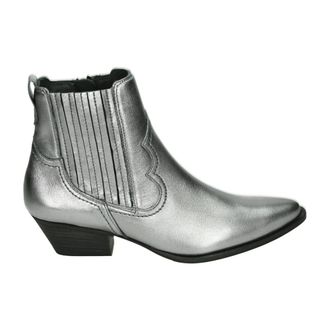 Paul Green Silberner Westernstiefel mit Gummisohle - - Shoes - Damen - Grau - 38 1/2 EU