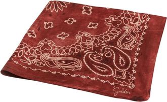 Golden Goose Femme, Accessoires, Multicolore, Taille: ONE Size Foulard en soie &agrave; imprim&eacute; cachemire