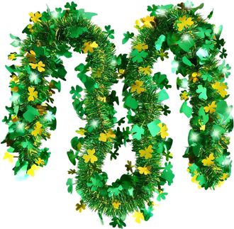 Generic Girlande - 78,7 Zoll gr&uuml;ner PVC-St.-Patricks-, Urlaubsdekoration, Motto-Party-Feier-Dekoration, saisonaler festlicher | Irisches f&uuml;r Schlafzimmer, Bad