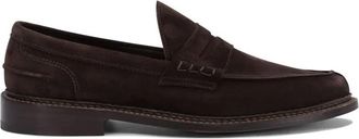 Trickers Loafer - Smooth Suede Loafers With Classic Silhouette - Gr. 6_5 - in Schwarz - f&uuml;r Damen