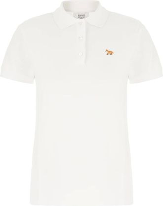 Maison Kitsun&eacute; Femme, Tops, Blanc, Taille: 40 FR Polo Chemises