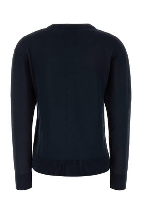Bottega Veneta Bluewhite Maglieria Exterior: Silk Sweater