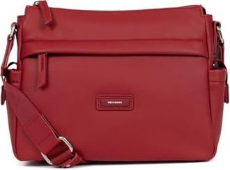 Pellet Sac porté travers - Compatible téléphone portable - Pour Femme - Collection Nami - Rouge foncé