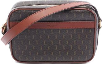 Saint Laurent sac porté épaule monogrammé (années 2010) - Marron