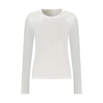 Guess Wei&szlig;e Baumwoll-Crew-Neck-T-Shirt - - Tops - Damen - Wei&szlig; - XL