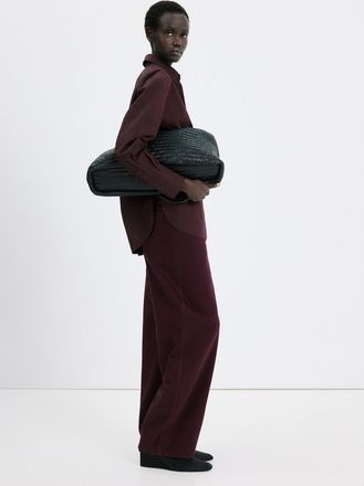 Mango Jean balloon taille normale lie de vin - Femme - 32 - MANGO