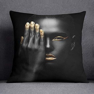 Bonamaison Le Jardin du Lin Kissenhüllen, Cotton, Mehrfarbig, 45x45