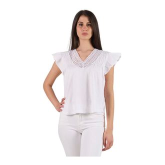 Ralph Lauren Femme, Blouses et Chemises, Blanc, Taille: 38 FR Chemisier blanc pour femme - XS
