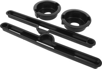 Cabilock 2 St&uuml;ck Hitzebest&auml;ndige Kunststoff Becherhalter und Kartenf&auml;cher f&uuml;r Betttisch Faltbare Laptoptisch Eins&auml;tze f&uuml;r Schreibtisch und Zuhause