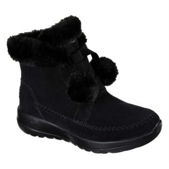 Skechers On The Go Joy Stiefeletten f&uuml;r Damen, Leder (Schwarz)
