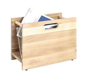 Haku Möbel Zeitungsständer buche gedämpft, Massivholz - Maße: B 40 cm x H 30 cm x T 21 cm, Style: Modern