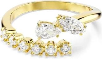 Swarovski Femme, Accessoires, Jaune, Taille: 58 MM Bague ouverte Mesmera