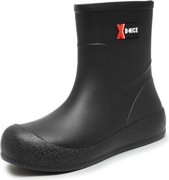 Generic Bottes caoutchouc pour homme et femme Chaussures travail en plein air pluie enfiler Confortable Antid&eacute;rapant Compris la Semelle int&eacute;rieure Isolation t