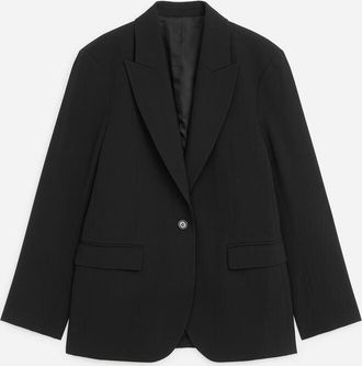 Arket Lockerer Blazer -Schwarz