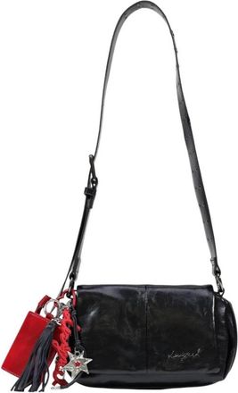 Desigual Femme, Sacs, Noir, Taille: ONE Size Sac bandouli&egrave;re en polyester avec poche int&eacute;rieure