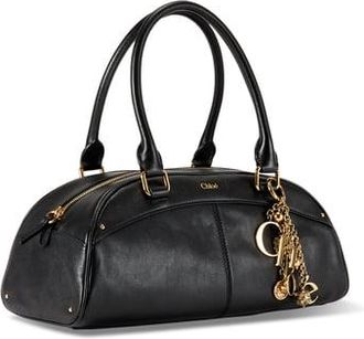 Chlo&eacute; Sac &agrave; main bowling en cuir