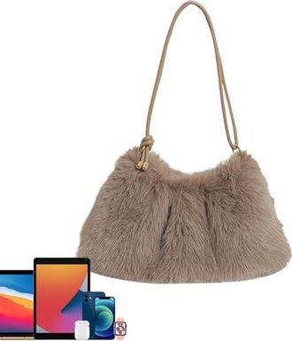 Generic Sac &agrave; bandouli&egrave;re sous les aisselles, sac &agrave; main &agrave; la mode - Sac &agrave; bandouli&egrave;re en peluche de grande capacit&eacute;,Sac &agrave; bandouli&egrave;re &agrave; la mode, sac &agrave; bandou