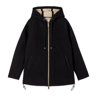 Oltre Kapuzen-Jacke mit Rei&szlig;verschluss - - Sweatshirts & Hoodies - Damen - Schwarzk - S