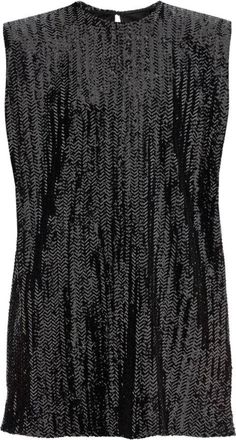 Golden Goose Femme, Robes, Noir, Taille: 36 FR Sequin Sleeveless Top