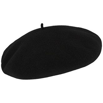 Laulh&egrave;re Original B&eacute;ret (noir) fran&ccedil;ais de qualit&eacute; sup&eacute;rieure - 100% en laine m&eacute;rinos - MADE IN FRANCE - Noir - X-Large