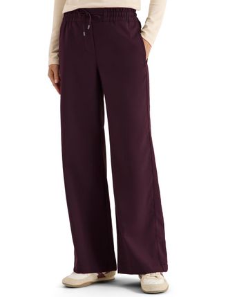 Cecil Wide Leg Hose Eggplant red XS