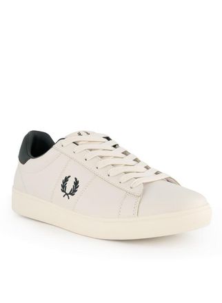 Fred Perry Herren Sneaker wei&szlig; Glattleder