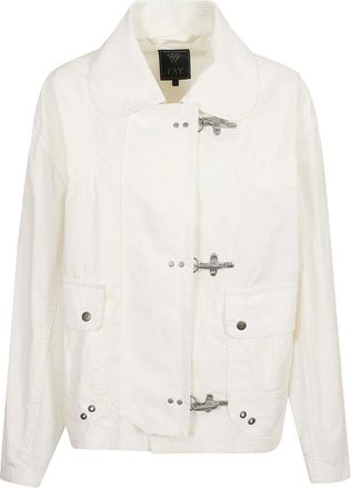 Fay Femme, Vestes, Blanc, Taille: 40 FR Blouson Bomber 3 Ganci