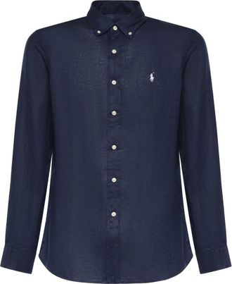 Polo Ralph Lauren Homme, Chemises, Bleu, Taille: 2XL Chemise en Lin