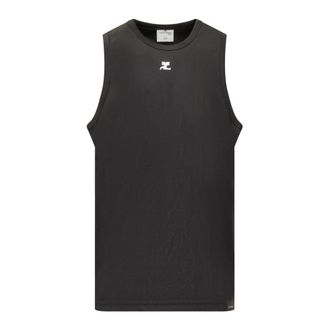 Courr&egrave;ges &Auml;rmelloses Sport Tank Top - - Tops - Herren - Schwarzk - XS
