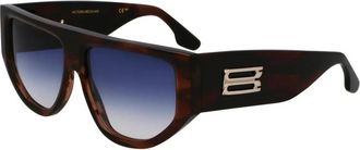 Victoria Beckham Femme, Accessoires, Brun, Taille: ONE Size B Frame Logo Lunettes de soleil