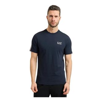 Emporio Armani Homme, Tops, Bleu, Taille: L T-shirt Col Rond Esprit Italien