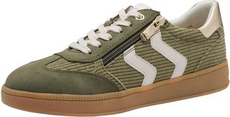 Marco Tozzi Marco Tozzi Damen Sneaker flach mit Rei&szlig;verschluss Freizeit, Gr&uuml;n (Khaki Comb), 40 EU