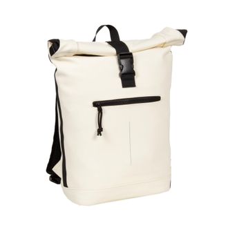 New Rebels Unisex Wasserabweisender Rolltop-Rucksack - 21l Rolltop-Backpack mit 15,6-Zoll-Laptopfach - Reiserucksack mit Klickverschluss - Rucksack mit Vordertas