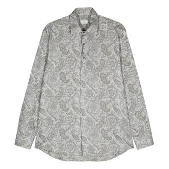 Etro Paisley Floral Langarmhemd - - Shirts - Herren - Grau - XS