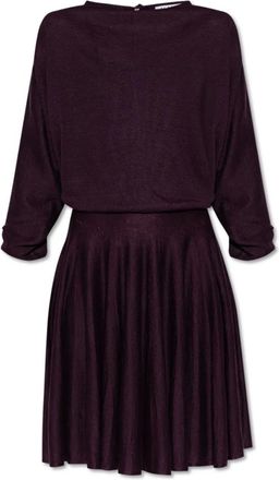 Alaia Femme, Robes, Rouge, Taille: 36 FR Robe superpos&eacute;e en lin